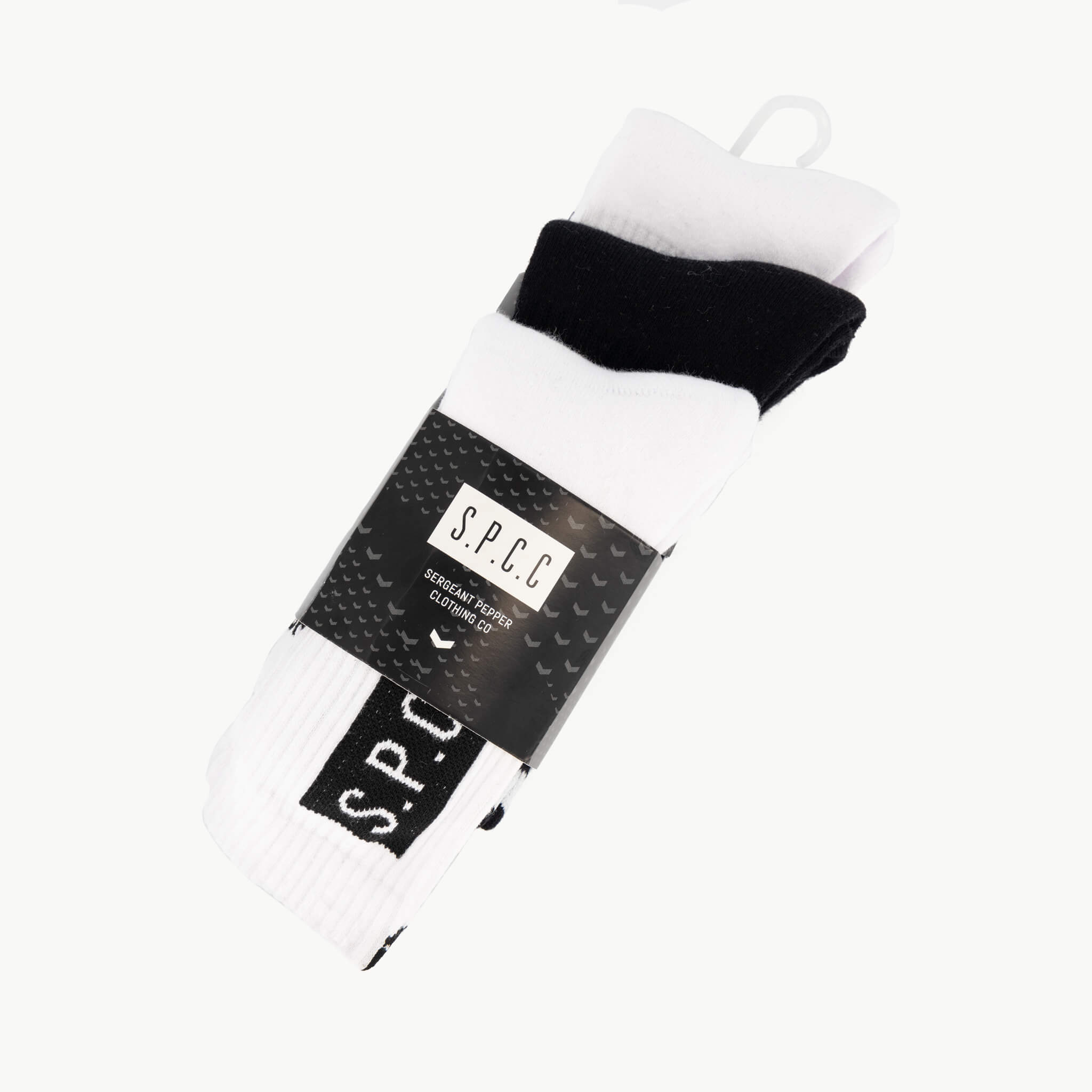 S.P.C.C | Mens Iconic Johnson Socks (3-Pack) - White/Black - R199.00